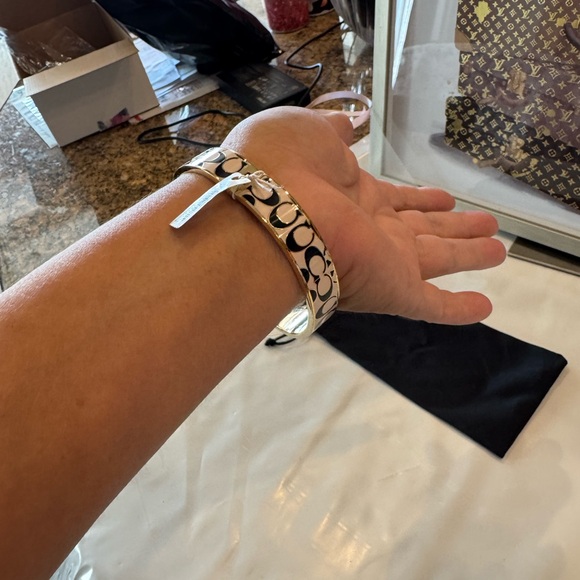 Coach | Accessories | Coach Signature C Bangle Bracelet Gold New | Poshmark